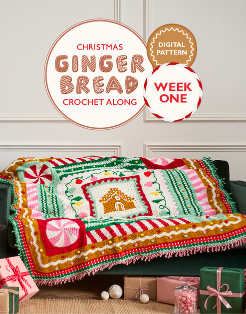Sirdar Christmas Gingerbread Crochet Along Blanket Week 1 – Maisie Gray ...